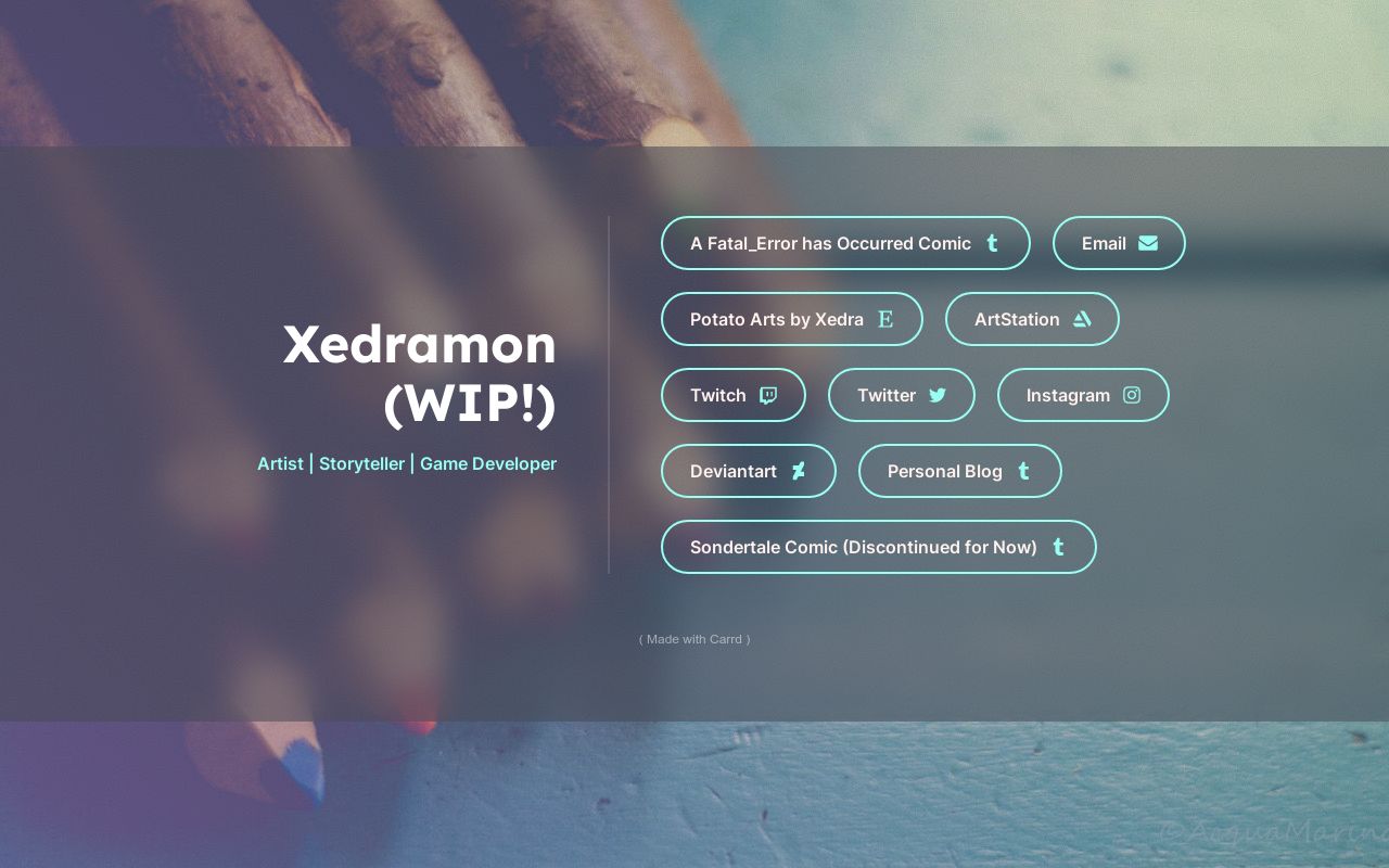 Xedramon's Carrd